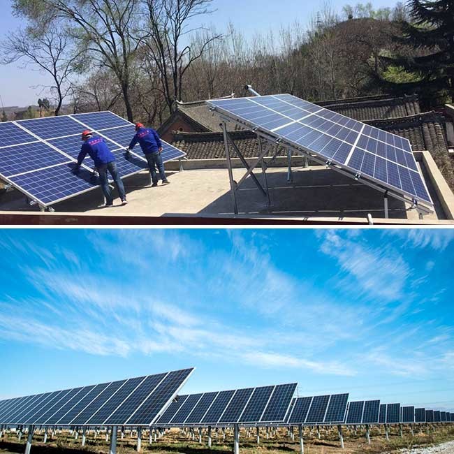 panneaux solaires de silicium polycristallin de 320W 36V/piles solaires ...